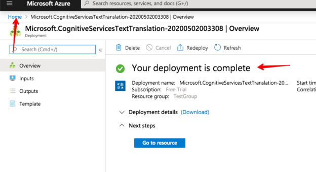 How to get Microsoft translator text API key from azure - ValvePress