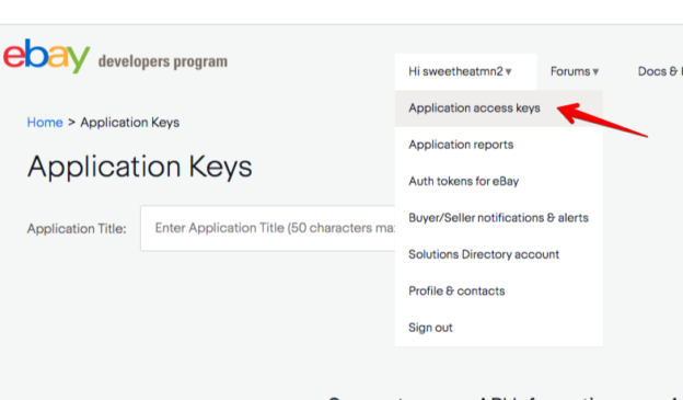 How to get eBay API APP Key - ValvePress