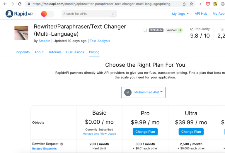 How to get smodin.io Rewriter/Paraphraser/Text API key - ValvePress